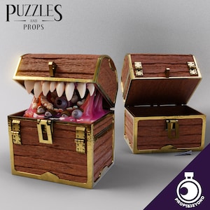 Chest Mimic | Dnd TTRPG LARP Gaming Prop | Puzzles & Props - Etsy