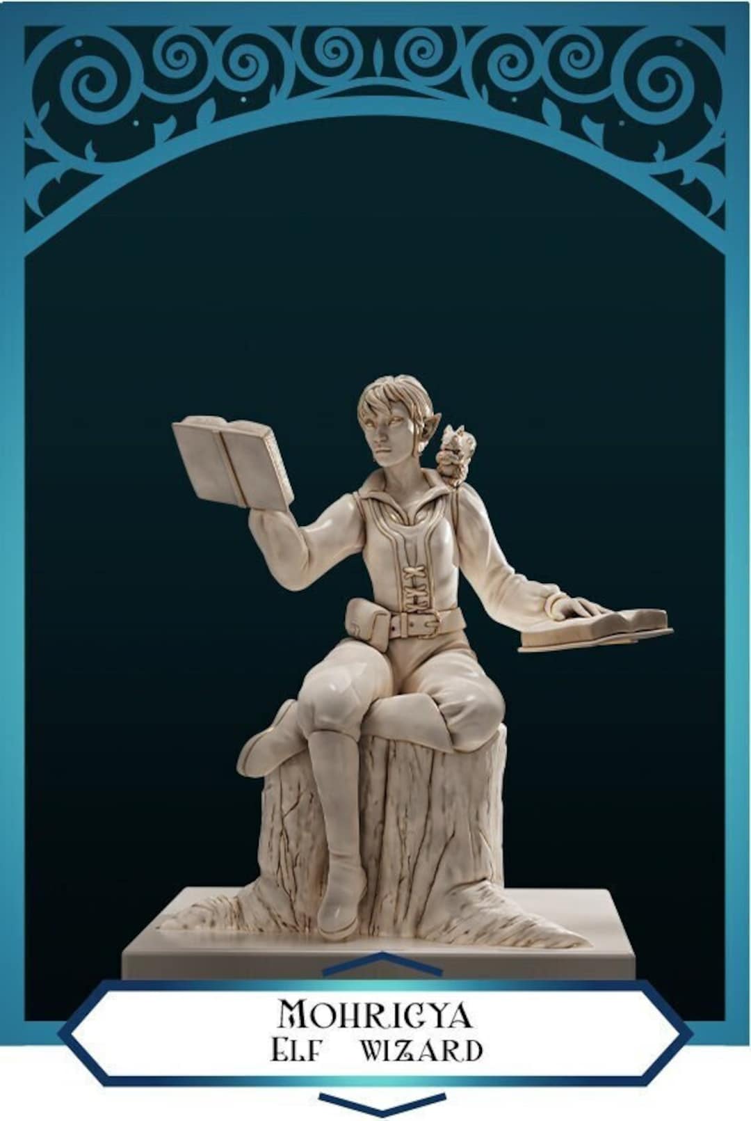 Elf Wizard TABLETOP SCALE TTRPG Miniature the Printing Goes Ever on Dnd ...