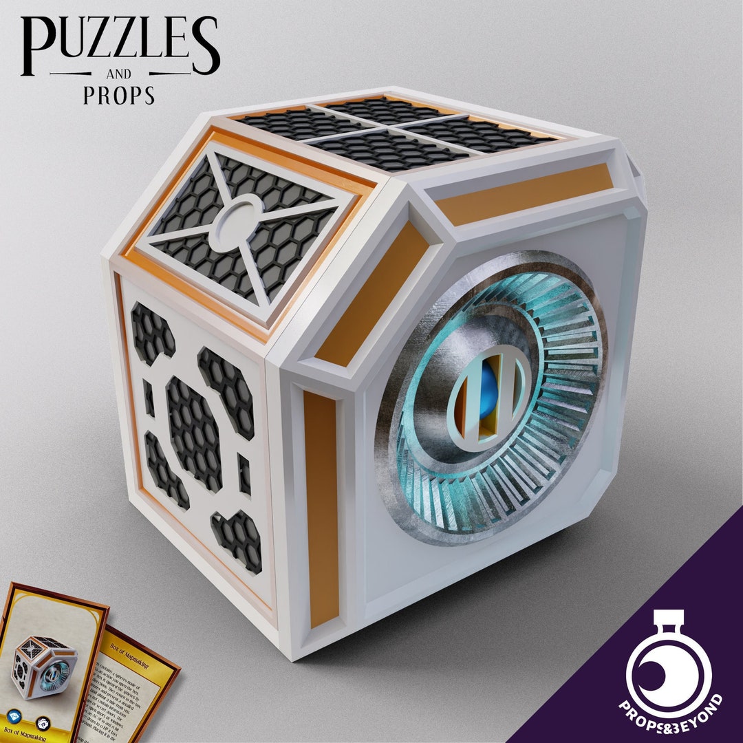 Box of Mapmaking | Dnd TTRPG LARP Gaming Prop | Puzzles & Props - Etsy