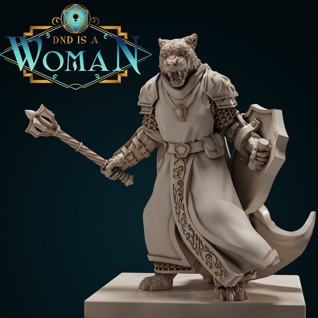 Tabaxi Cleric | D&D Ttrpg Miniature | Dnd is A Woman | No Base - Etsy