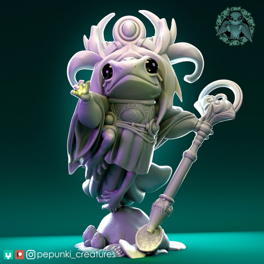 Dart Frog, Magician Witch Warlock Druid | Tabletop or Display Scale | D ...