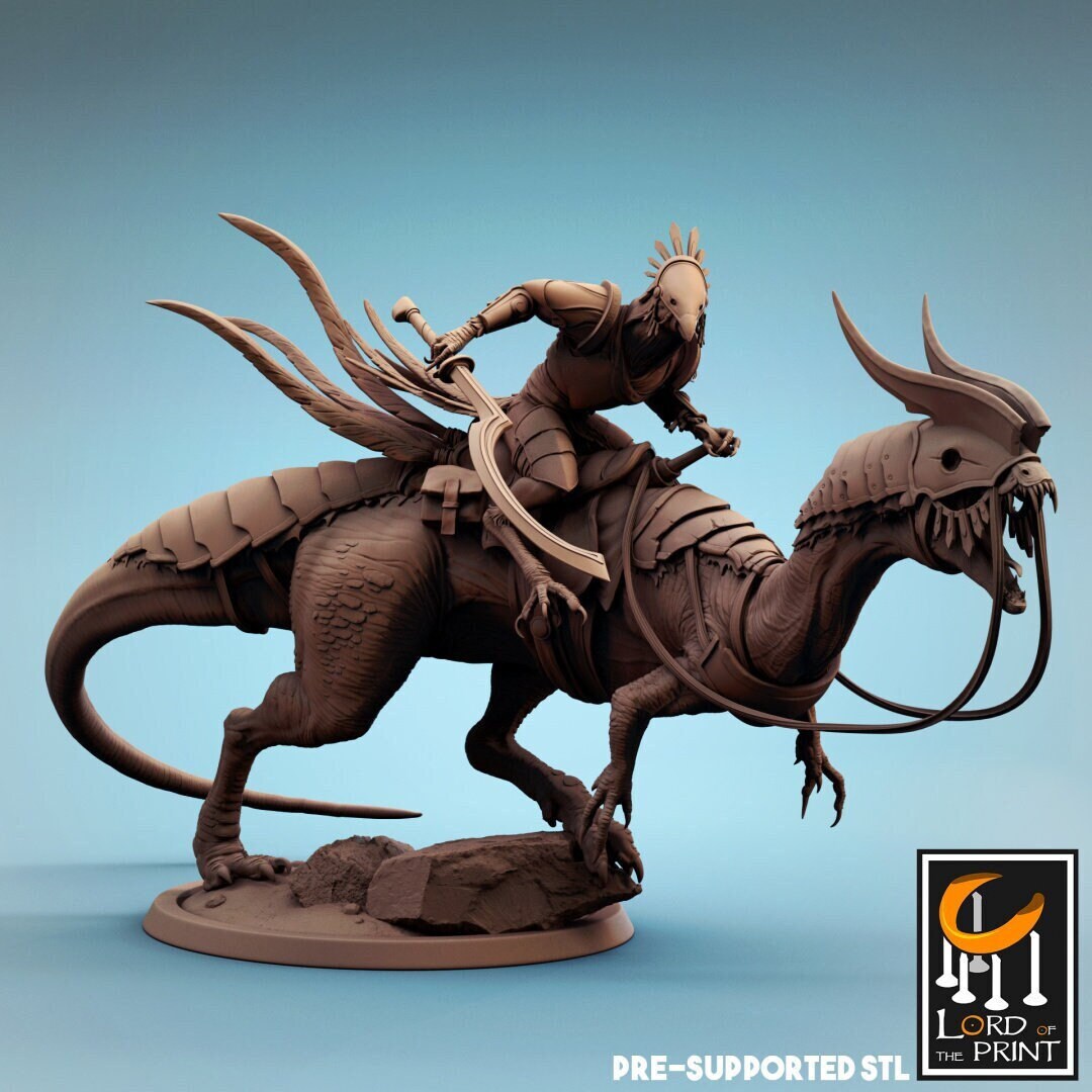 Dilophosaurus Cavalry TABLETOP SCALE TTRPG Monster - Etsy