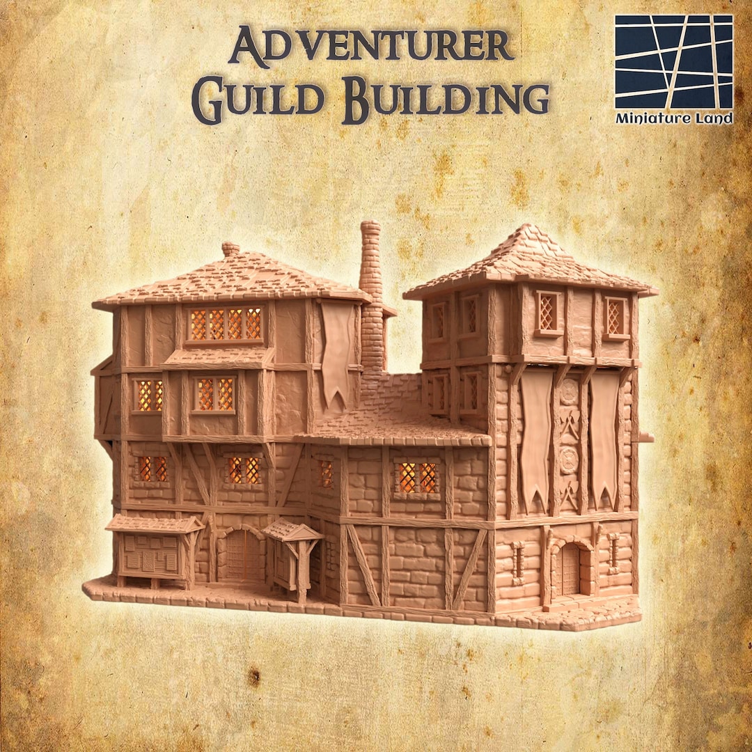 Adventurer Guild Building | D&D TTRPG Playable 3D Printed Building ...
