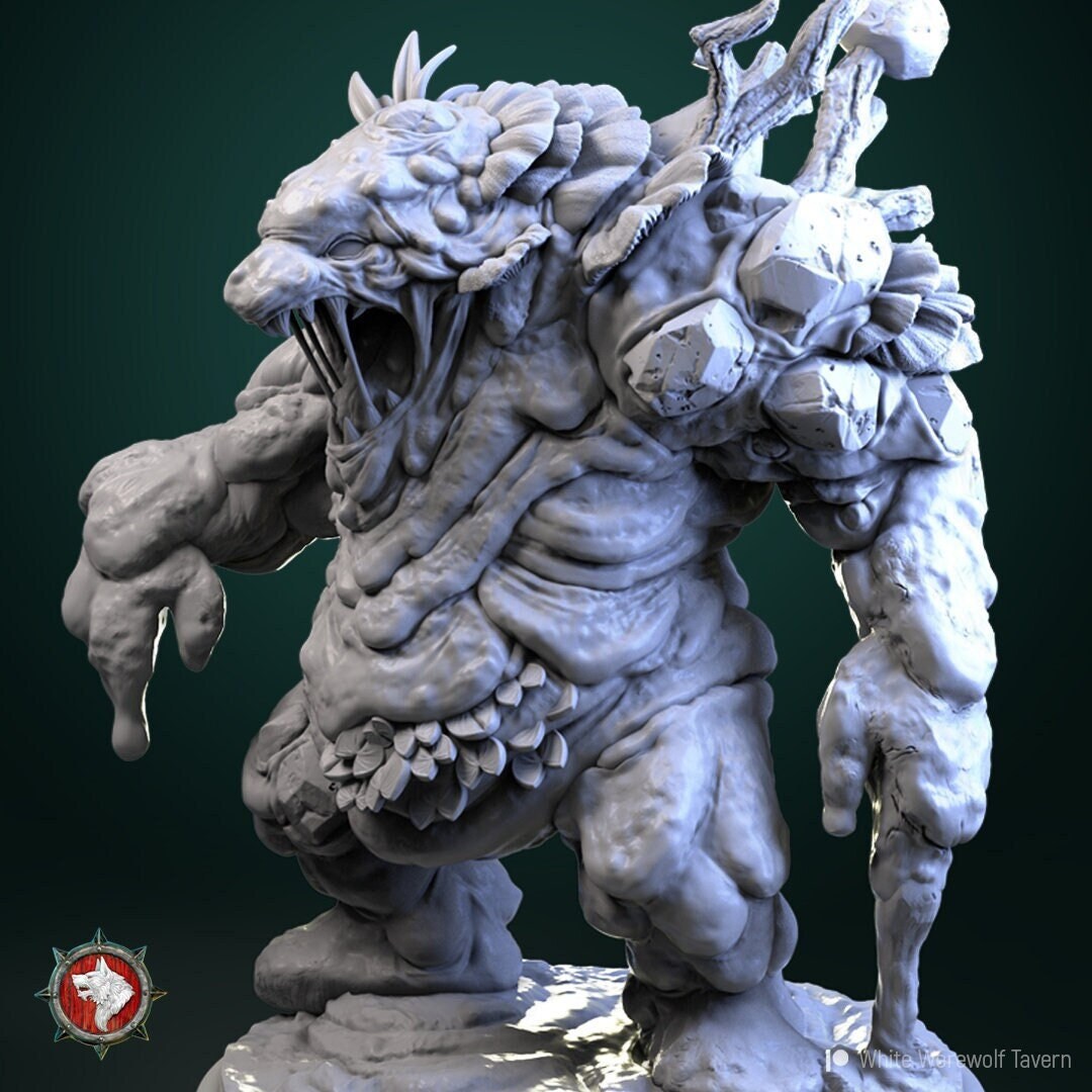 Swamp Golem | TABLETOP SCALE | TTRPG Miniature | White Werewolf Tavern ...