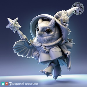 Owl Mage Wizard | Tabletop or Display Scale | D&D Humblewood TTRPG ...