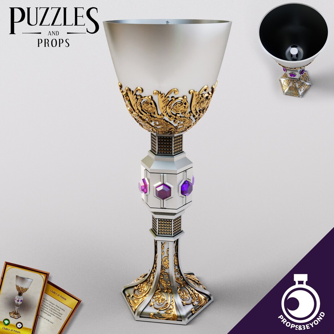 Chalice of Poison | Dnd TTRPG LARP Gaming Prop | Puzzles & Props | 3D ...