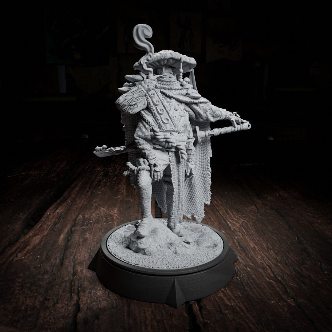 Nameko Maitake, Myconid Thri-kreen Samurai | Tabletop, Display Scale ...