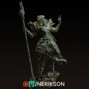 Yelhana Fathomless Warlock Sea Ocean Deep | Garage Resin Kit Statue | D ...