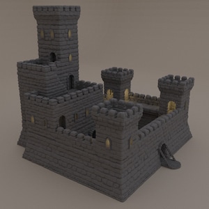 Small Fort | D&D TTRPG Playable 3D Printed Building Terrain Scenery ...