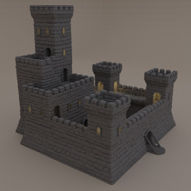 Small Fort | D&D TTRPG Playable 3D Printed Building Terrain Scenery ...
