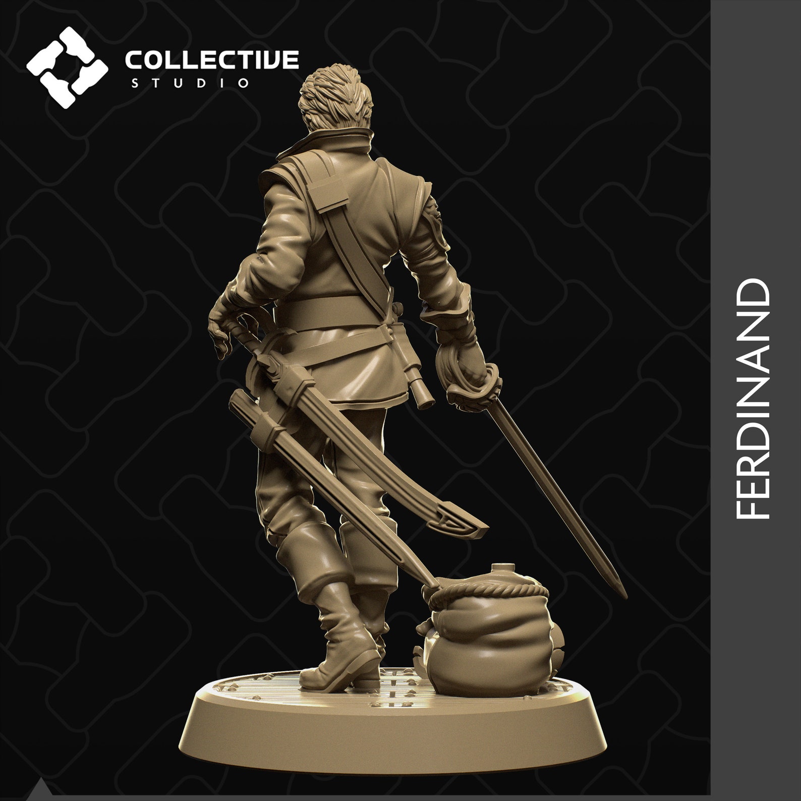 Ferdinand Aguja, Swashbuckler Rogue | Tabletop Gaming Mini or Display ...