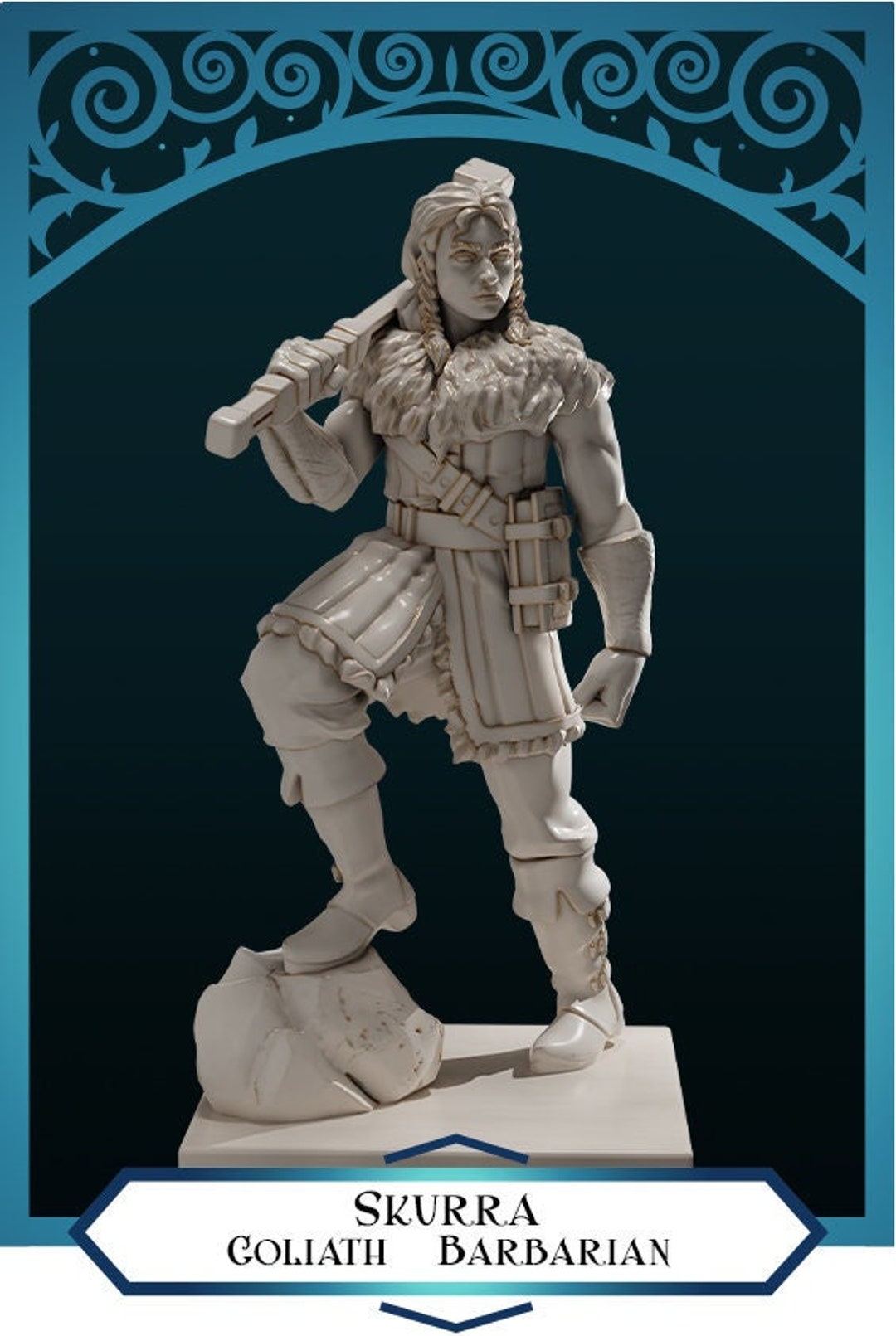 Goliath Barbarian | D&D Ttrpg Miniature | Dnd is A Woman | No Base - Etsy