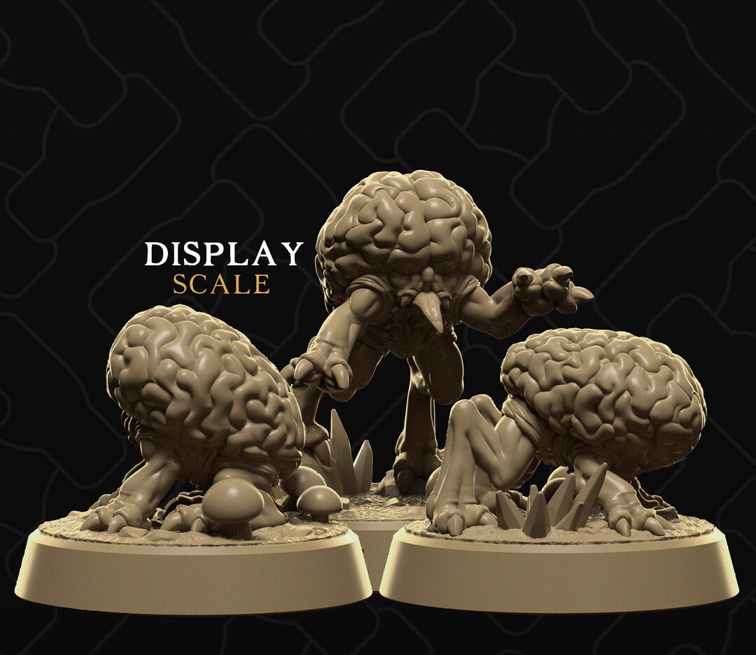Intellect Devourers DISPLAY SCALE TTRPG Miniature Collective Studio - Etsy