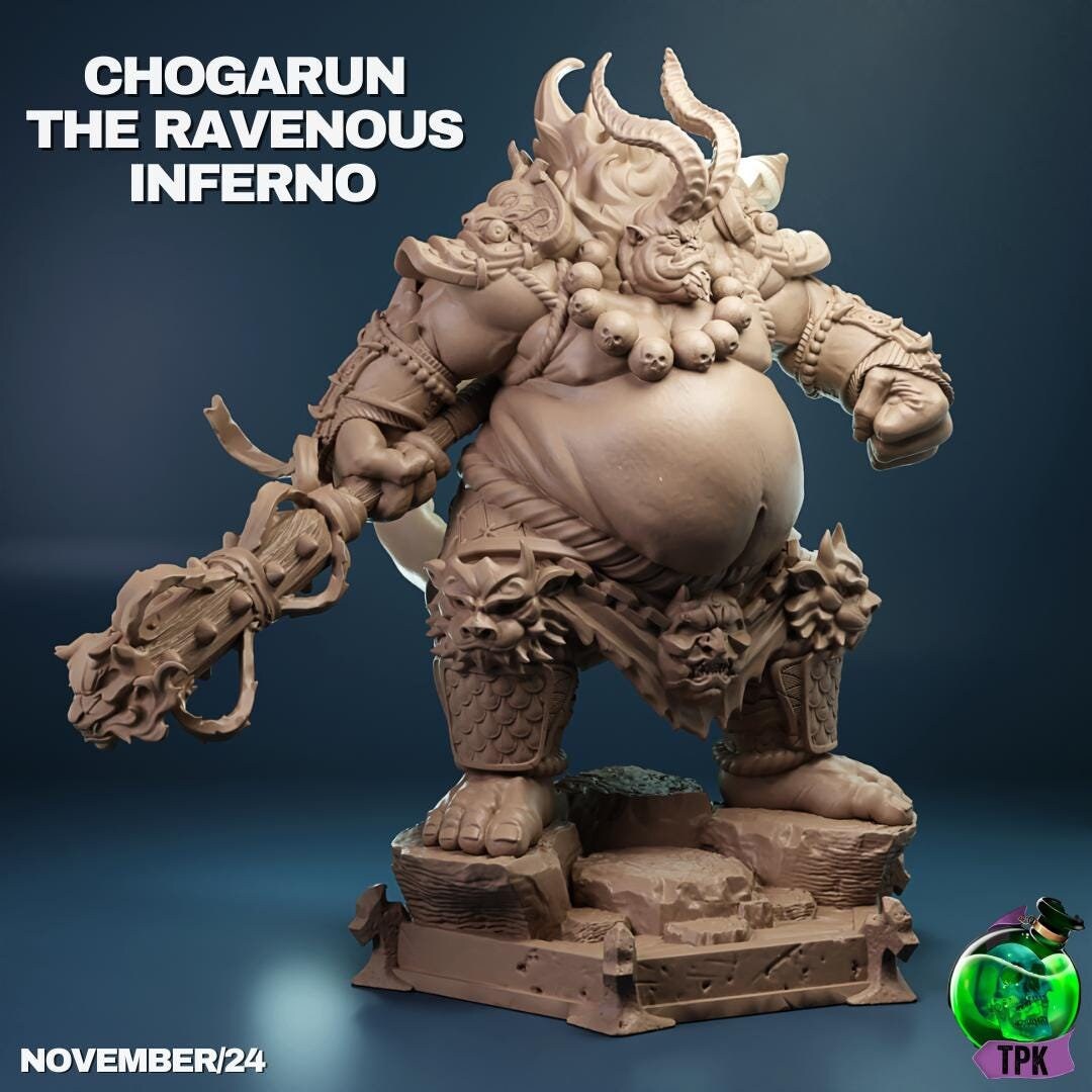 Chogarun the Ravenous Inferno Devil Oni Demon | Tabletop Gaming Mini or ...
