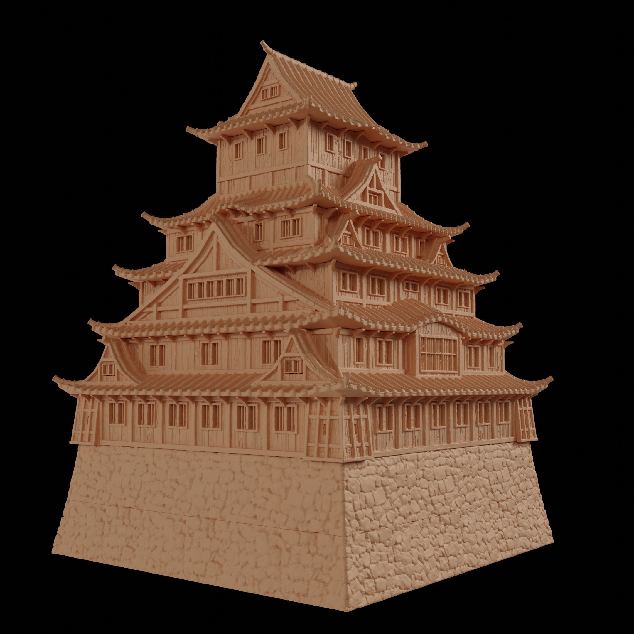 Japanese Castle | D&D TTRPG Playable 3D Printed Building Terrain ...
