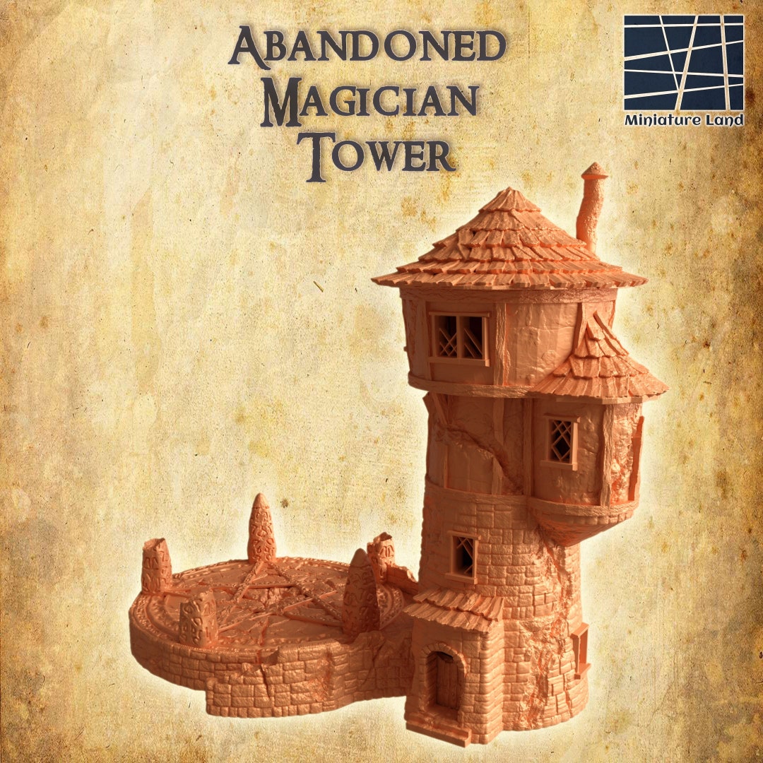 Abandoned Magician Tower | Playable 3D Printed Building | Miniatureland ...