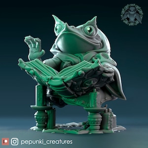 Necromancer Toad | Tabletop or Display Scale | D&D Humblewood TTRPG ...