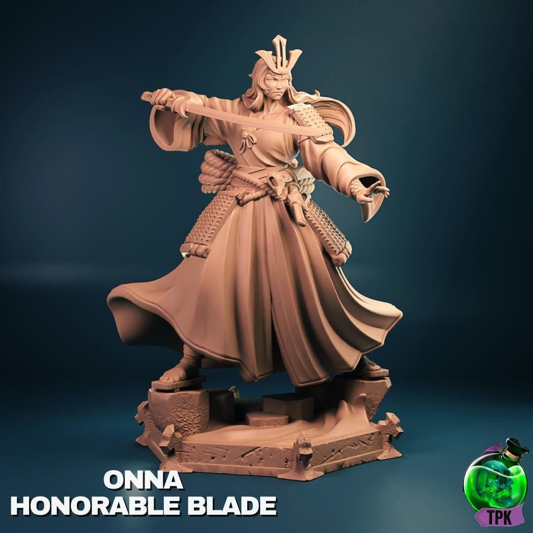 Onna, Honorable Blade, Samurai Goddess Woman Warrior | Tabletop Gaming ...