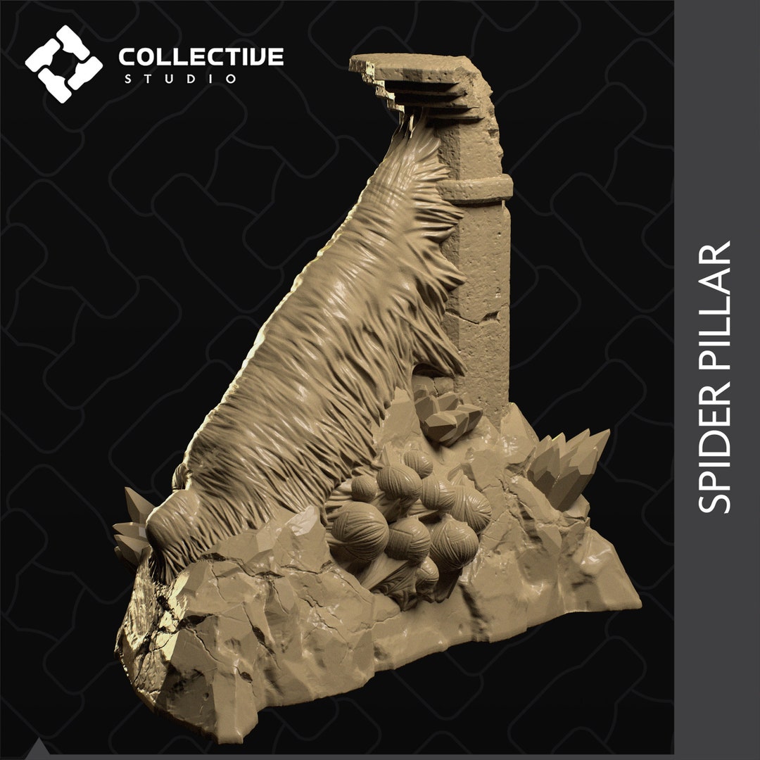 Cave Pillar, Spider Pillar Victim D&D Scatter Miniature Collective ...