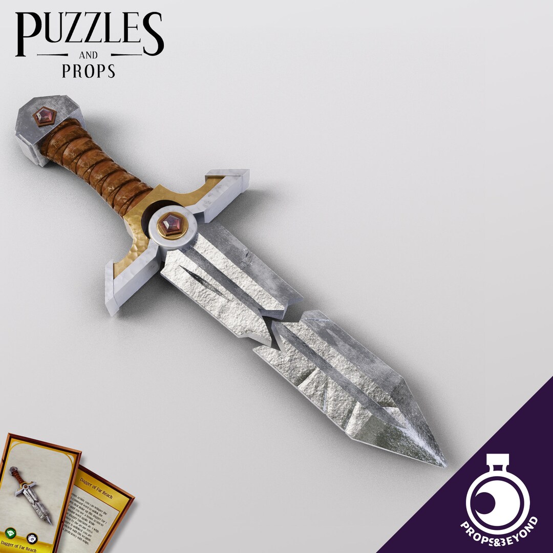 Dagger of Far Reach Dnd TTRPG LARP Gaming Prop Puzzles & Props - Etsy