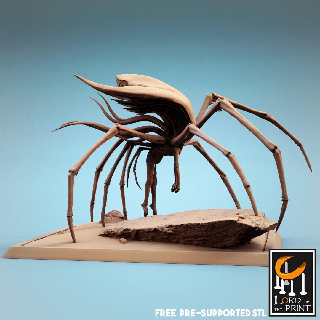 Alien Parasite | TABLETOP SCALE | TTRPG Monster Miniature | Rescale ...