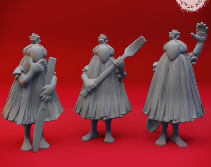 Chwinga Set TABLETOP SCALE TTRPG Monster Miniature Yasashii Kyojin ...