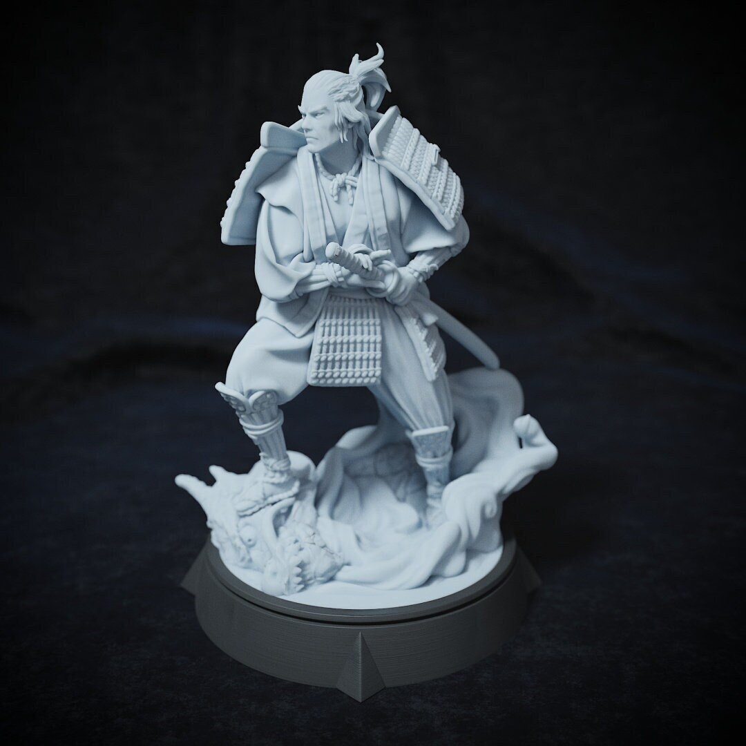 Hiraki Yoshida, Human Samurai | Tabletop, Display Scale, Bust | TTRPG D ...