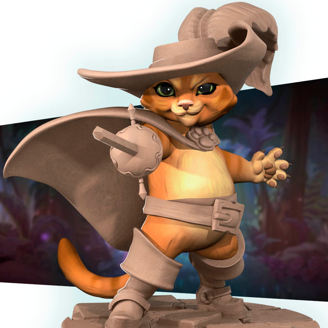 Cat Kitty Catfolk Duelist | TABLETOP SCALE | TTRPG Miniature | Bite the ...