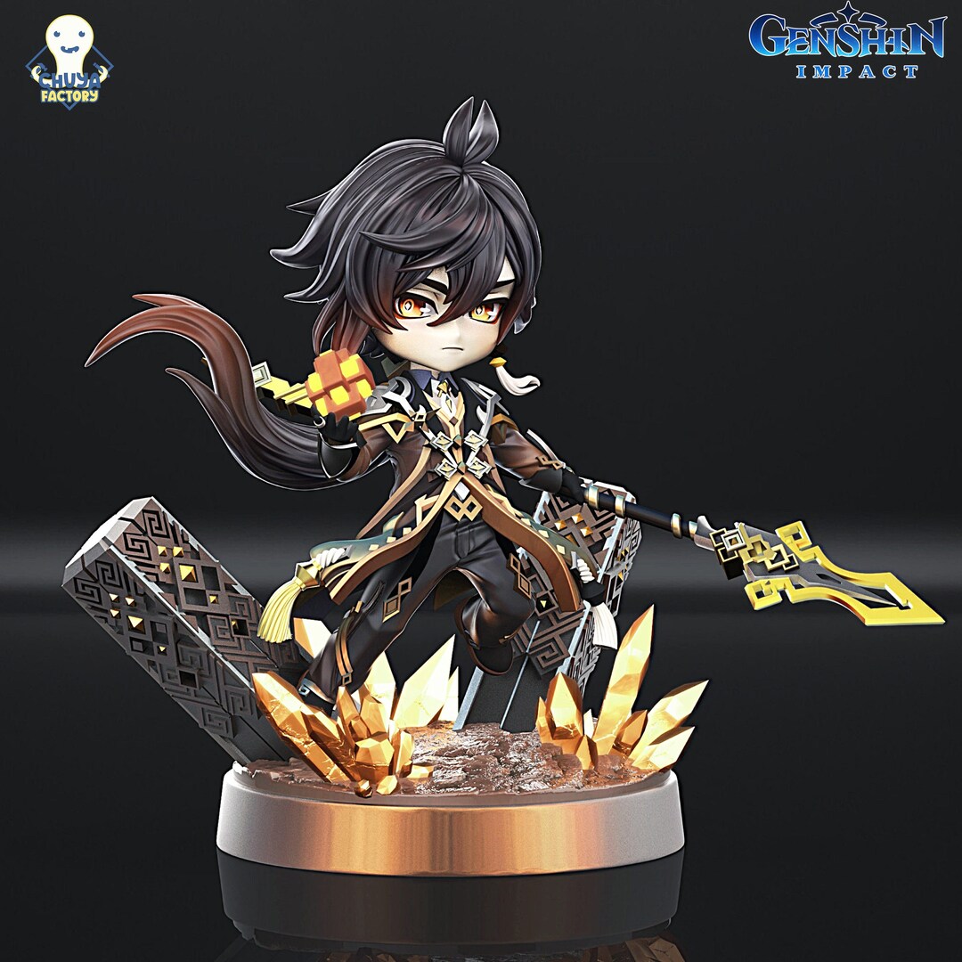 Zhongli Chibi Resin Garage Kit Sculpture Anime Video Game - Etsy Sweden