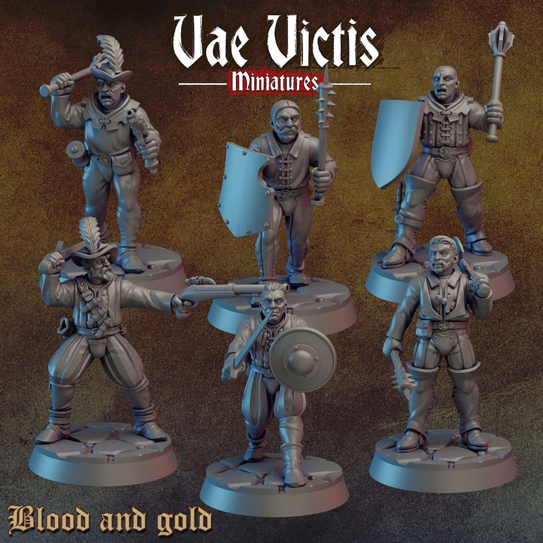 Swords for Hire TABLETOP SCALE D&D TTRPG Mini Vae Victis Miniatures - Etsy