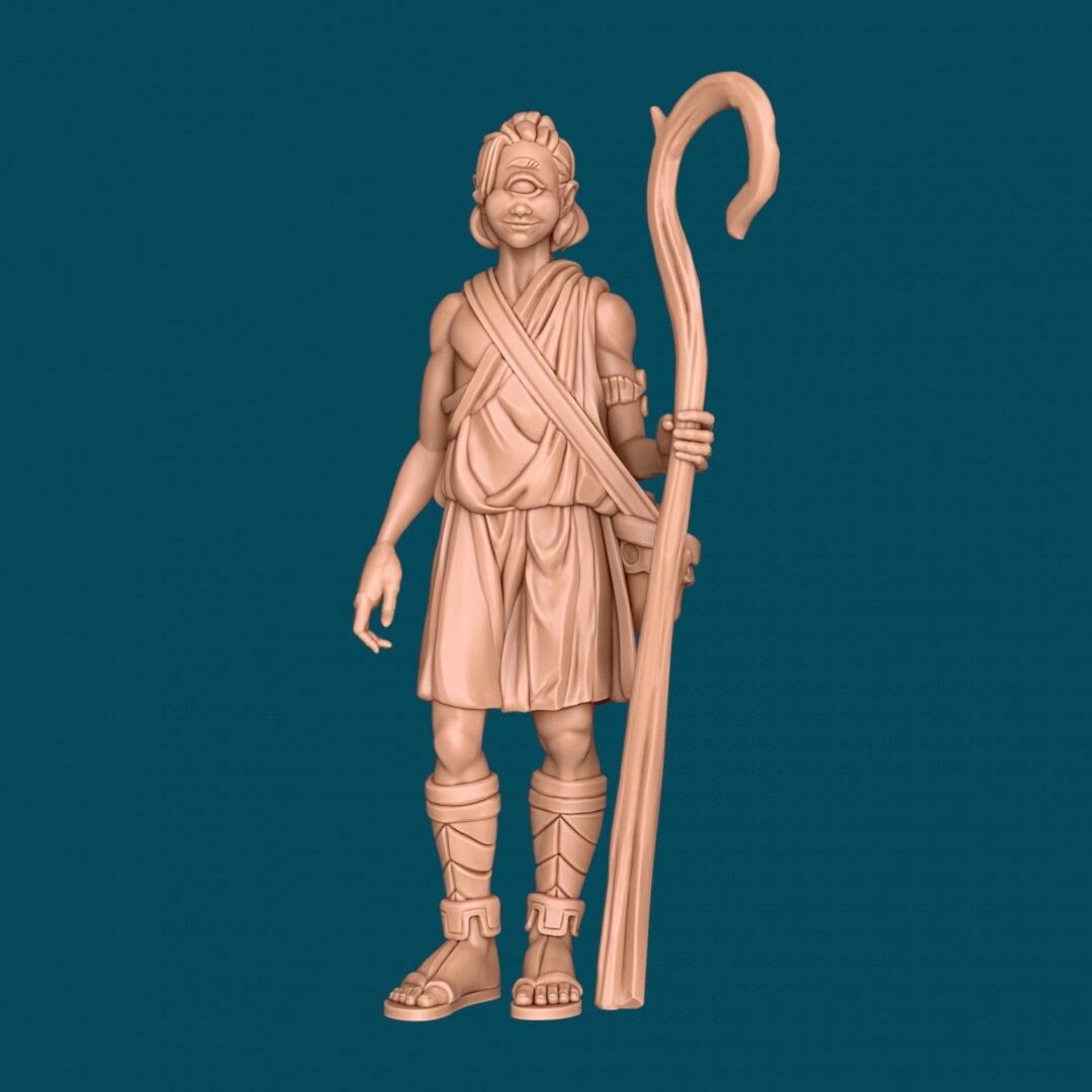 Arges, a Cyclops Teen | TABLETOP SCALE | TTRPG D&D Miniature | Awkward ...