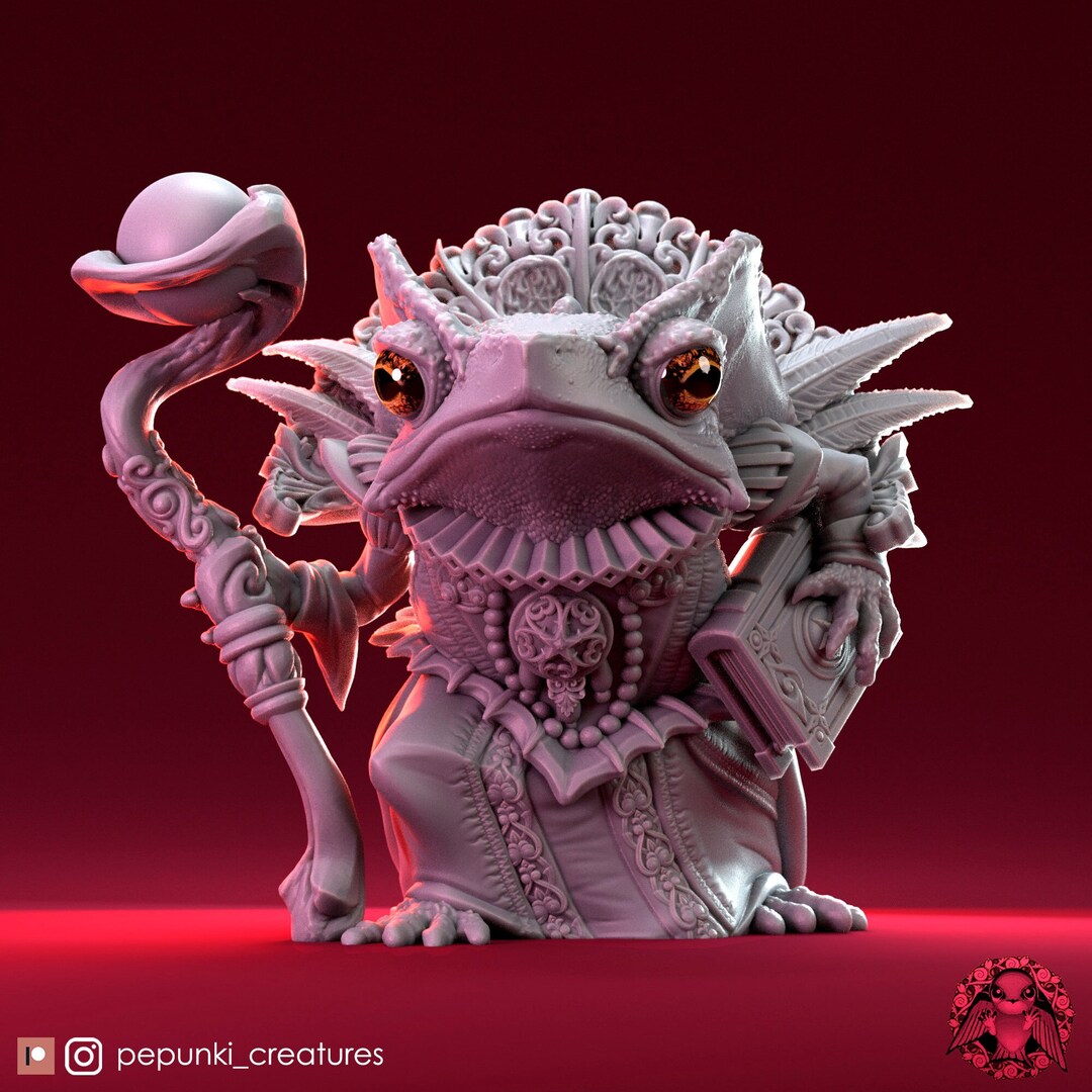 Toad Headmistress | Tabletop or Display Scale | D&D Humblewood TTRPG ...