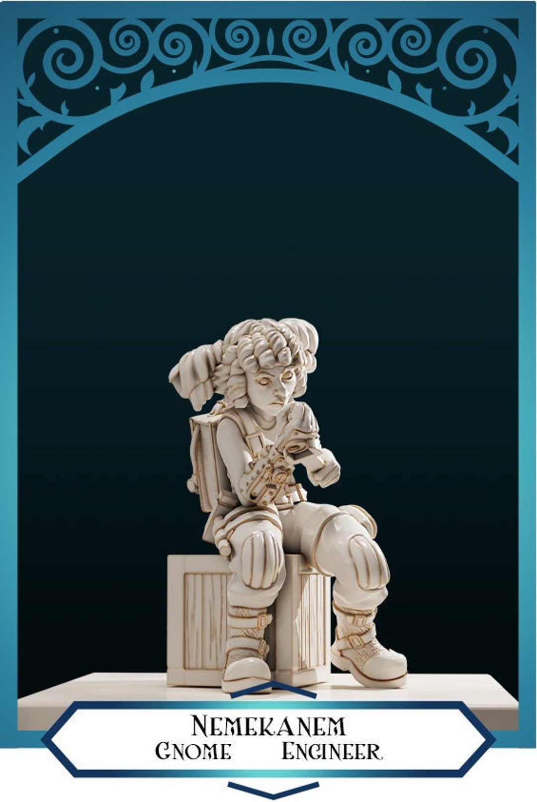 Gnome Artificer Engineer TABLETOP SCALE TTRPG D&D Miniature the ...