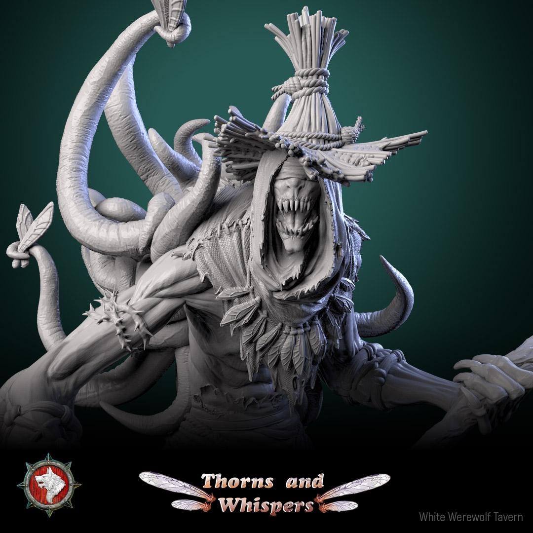 Fairy Boss Monster Miniature the Fey Snatcher, TTRPG, White Werewolf ...