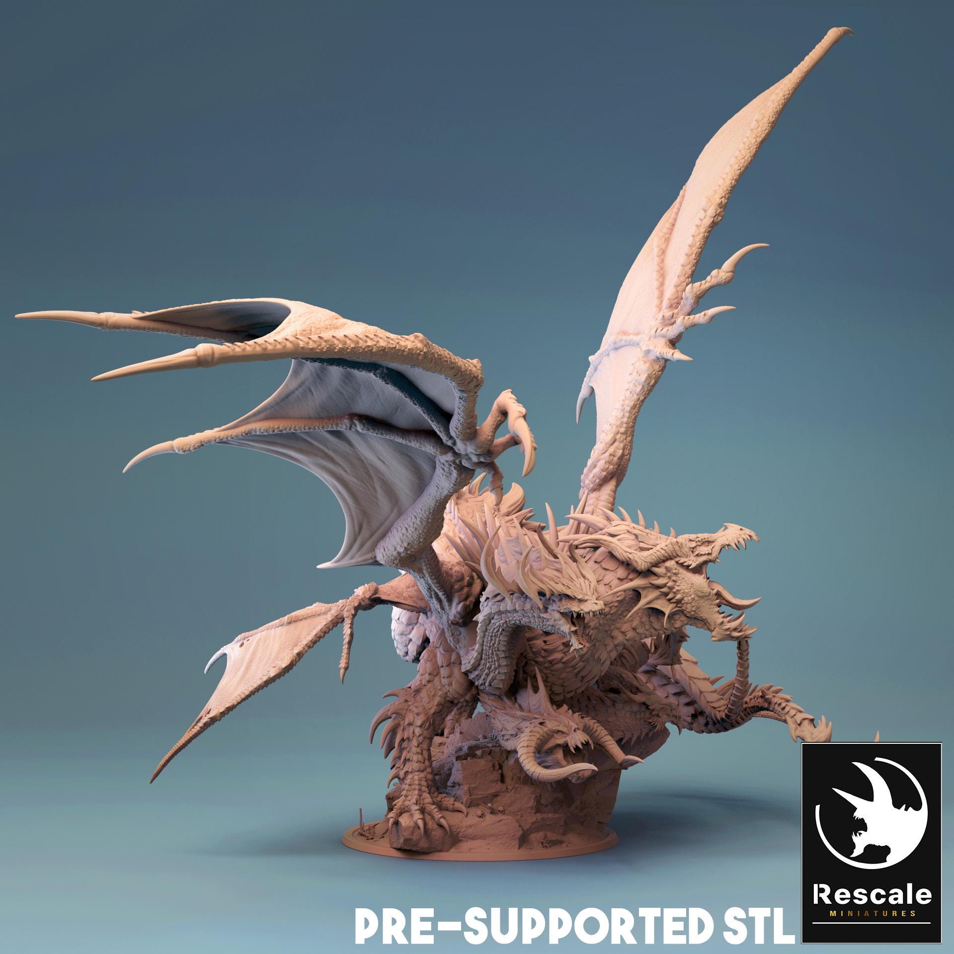 Tiamat, Queen Mother of Chromatic Dragons | TABLETOP SCALE | TTRPG ...