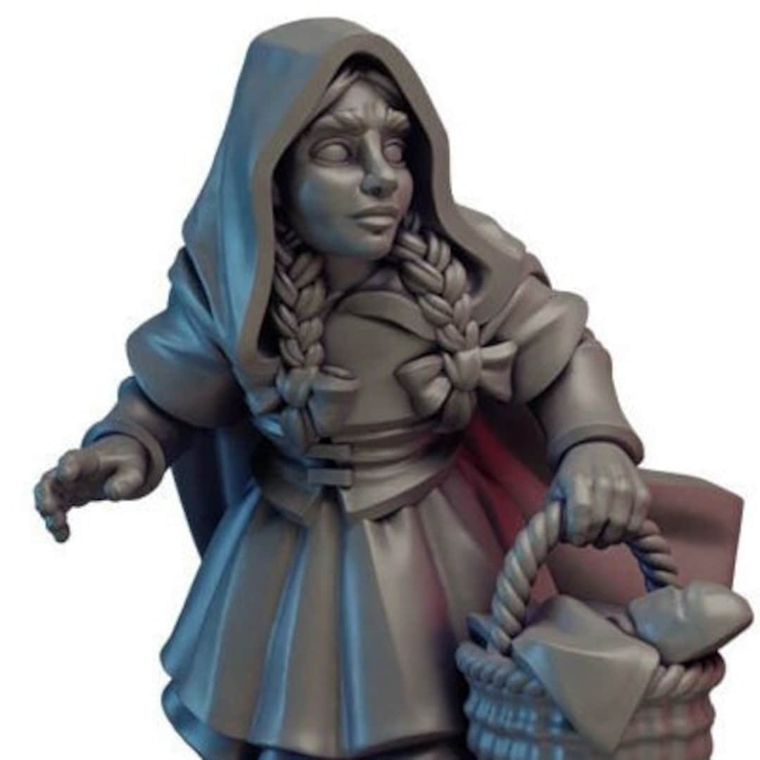 Red Riding Hood TABLETOP SCALE D&D TTRPG Mini Vae Victis Miniatures - Etsy
