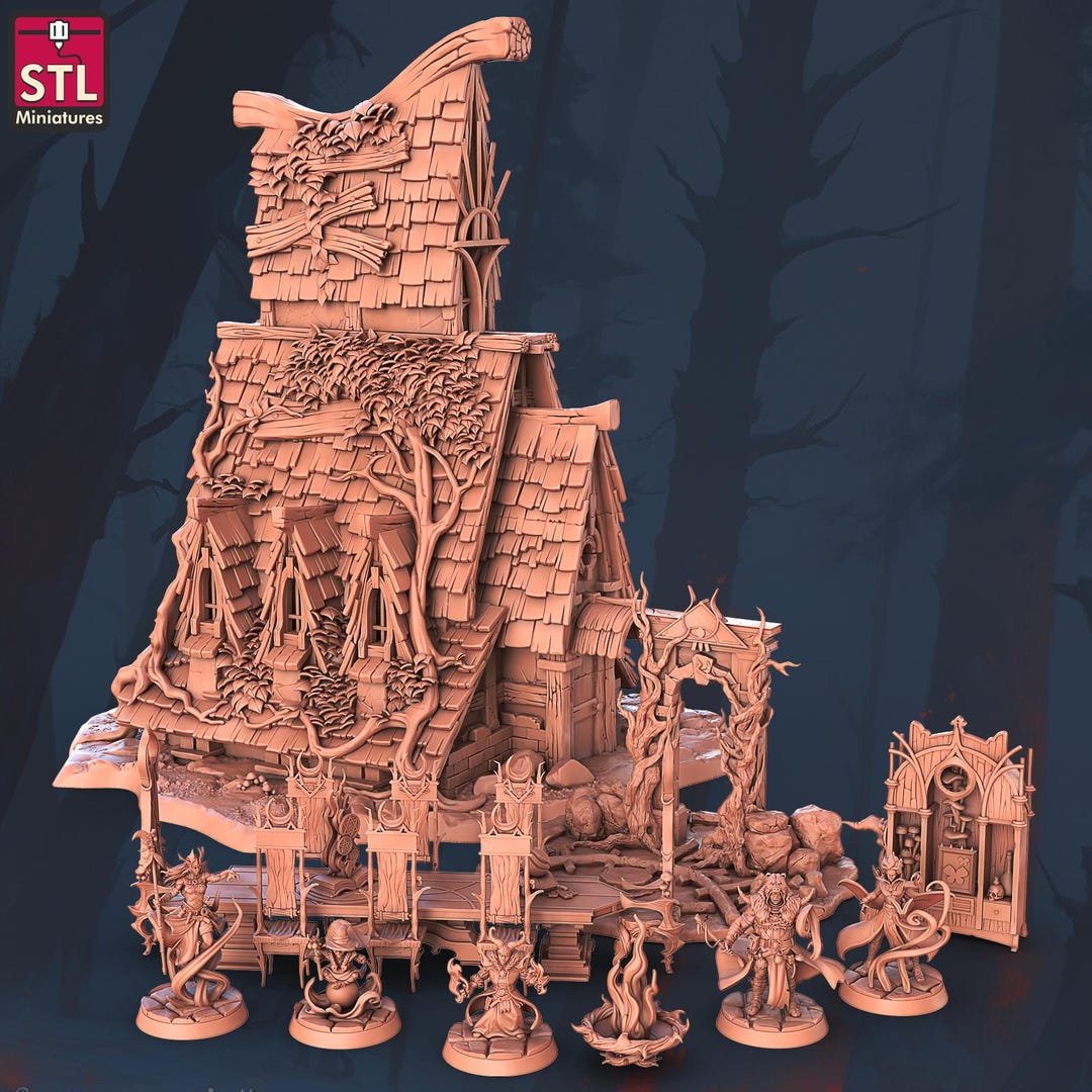 Witches' Council Npc Set | Tabletop Scale | D&D Ttrpg Miniature | Stl ...