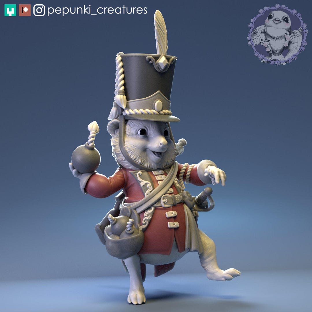 Quokka Grenadier | Tabletop or Display Scale | D&D Humblewood TTRPG ...