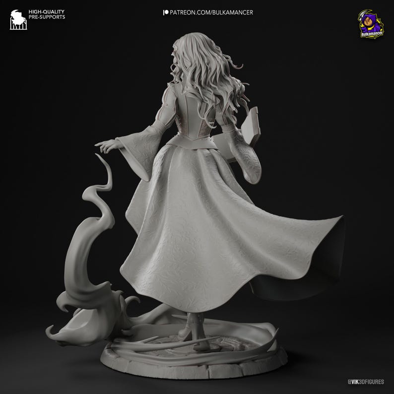 Red-haired Enchantress | Resin Garage Kit Sculpture Anime Video Game ...