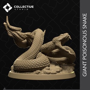 Giant Snake | Tabletop Gaming Mini or Display Figure | Collective ...