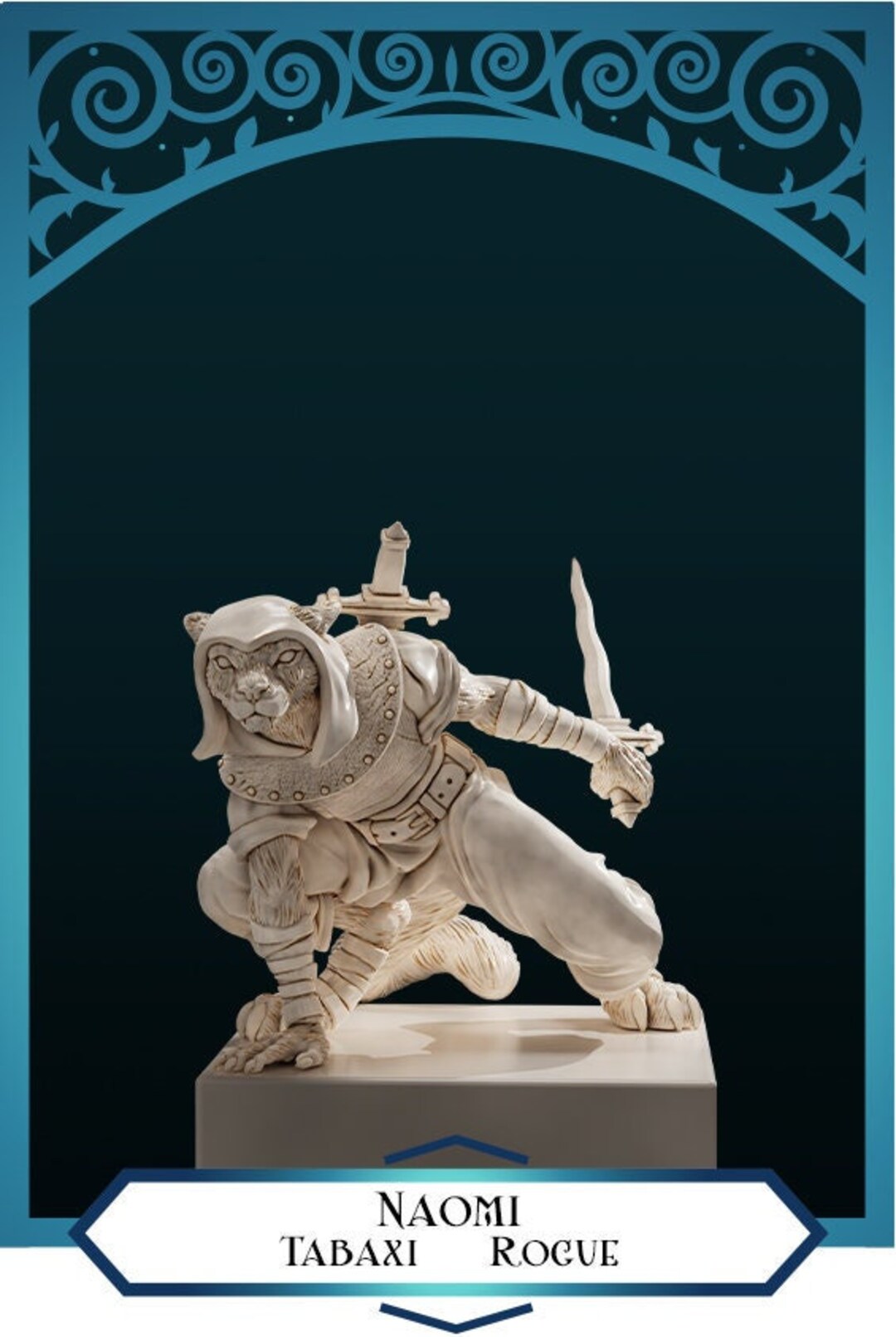 Tabaxi Rogue | D&D Ttrpg Miniature | Dnd is A Woman | No Base | 3D ...