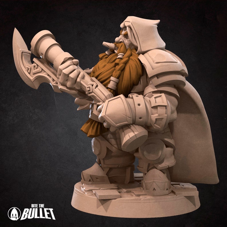 Dwarf Rifleman | TABLETOP SCALE | TTRPG Miniature | Bite the Bullet ...