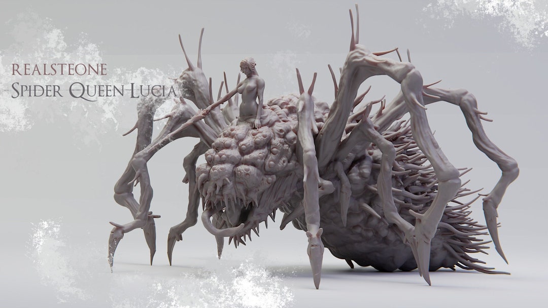 Spider Queen Lucia | Tabletop Scale | D&D Ttrpg Miniature | Realsteone ...