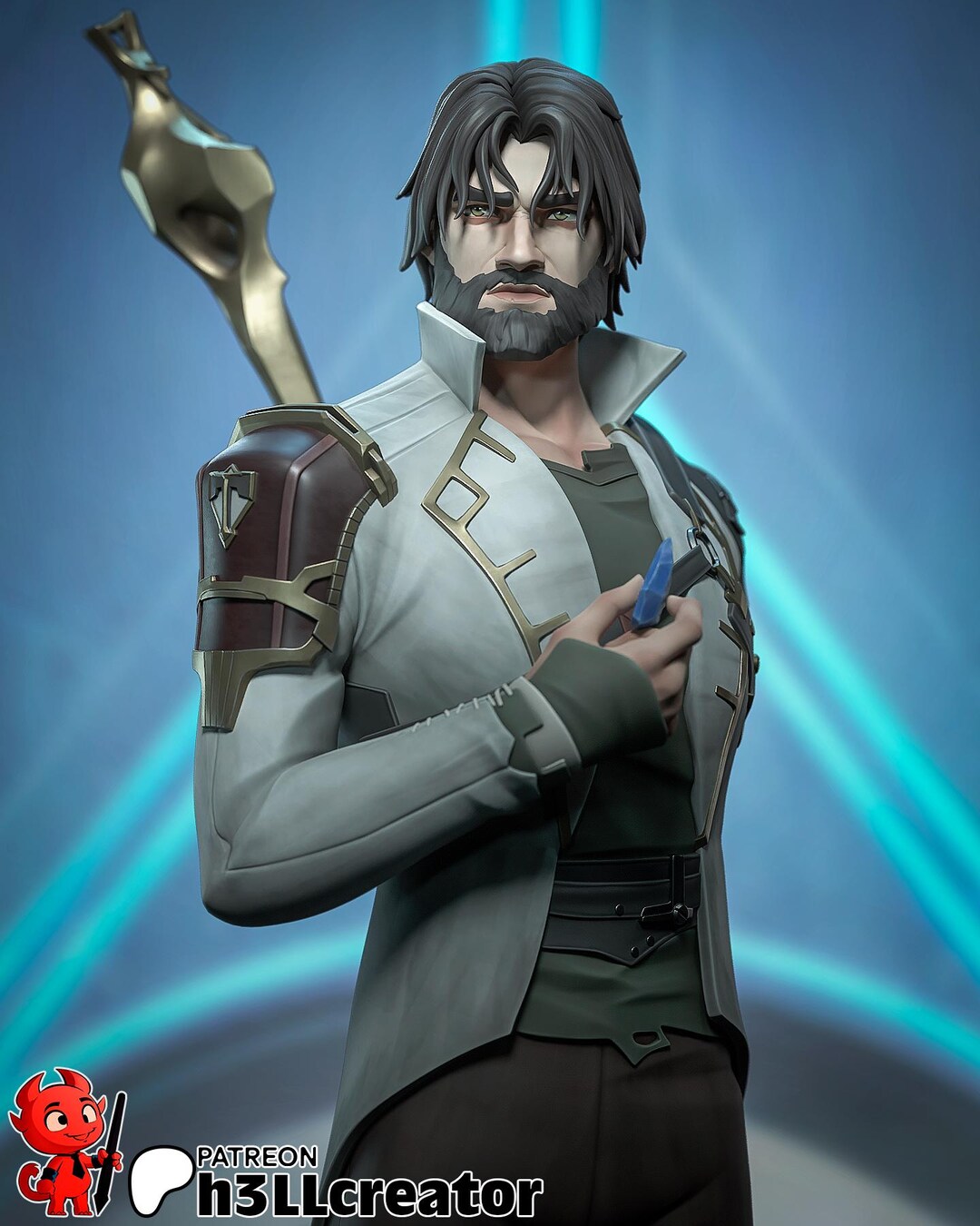 1:12 Broken Traveller, Jayce | Resin Garage Kit Figure Game Show Fan ...