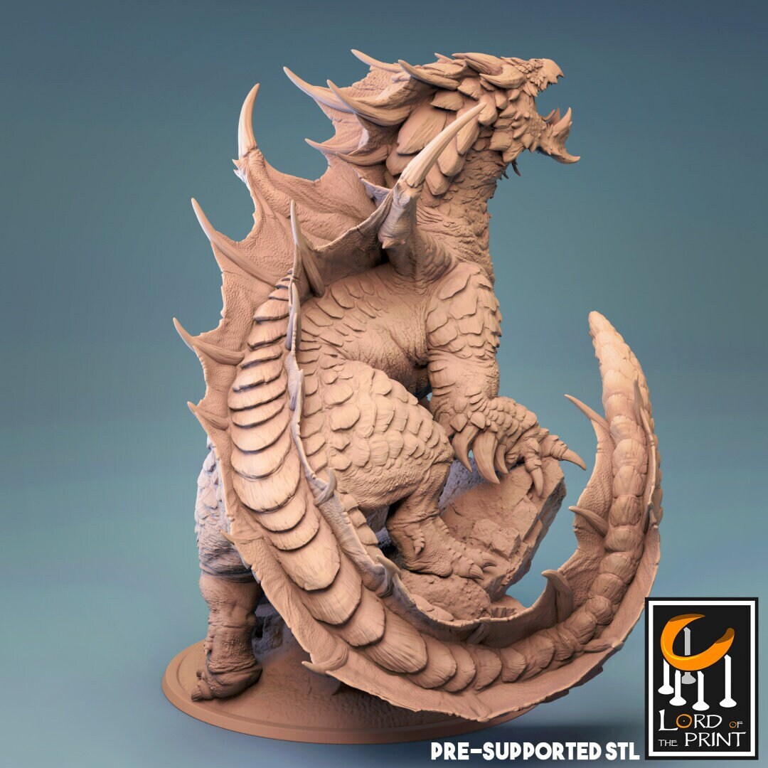 Ancient Brown Dragon TABLETOP SCALE TTRPG Dragon Miniature Lord of the ...