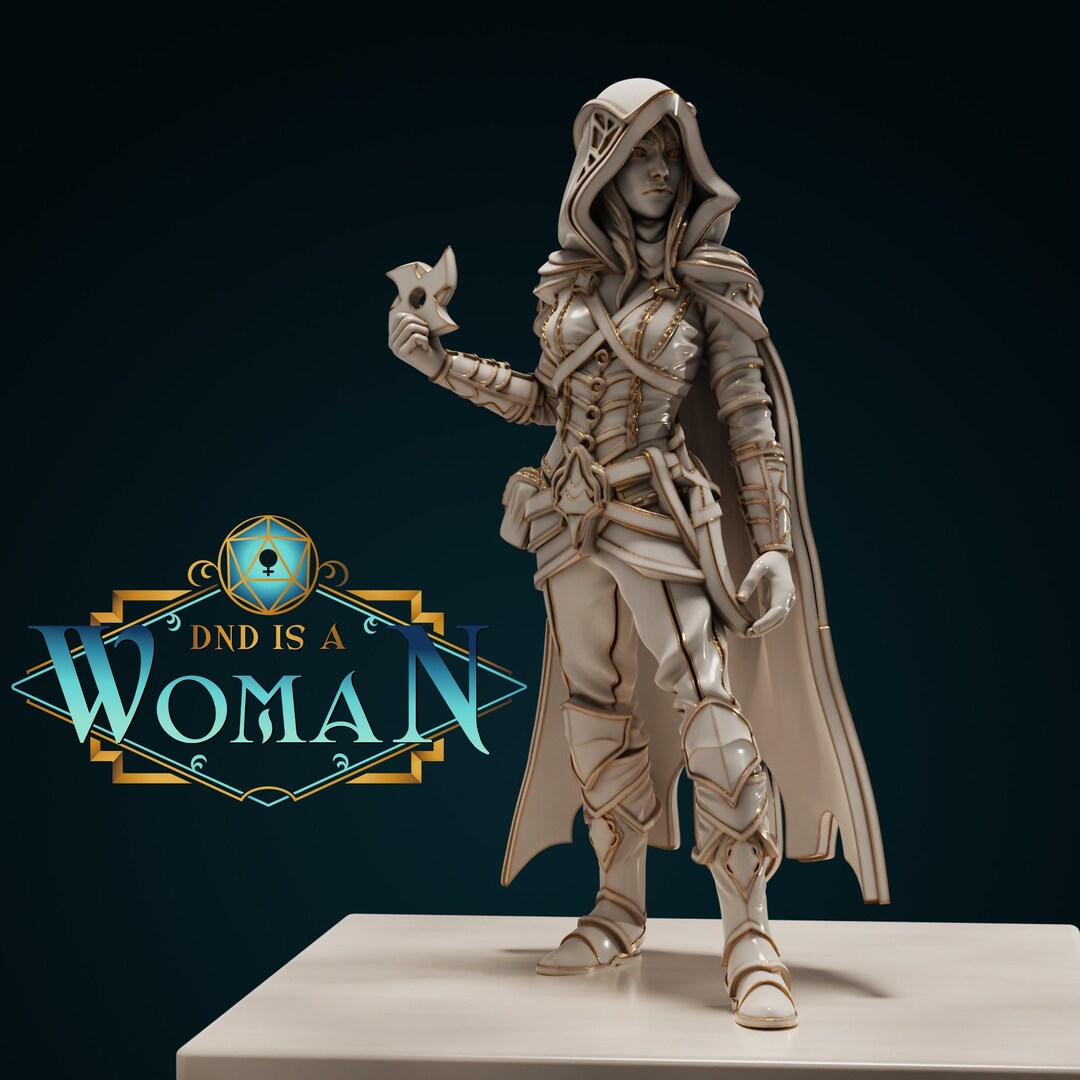 Drow Rogue | D&D Ttrpg Miniature | Dnd is A Woman | No Base | 3D Print ...