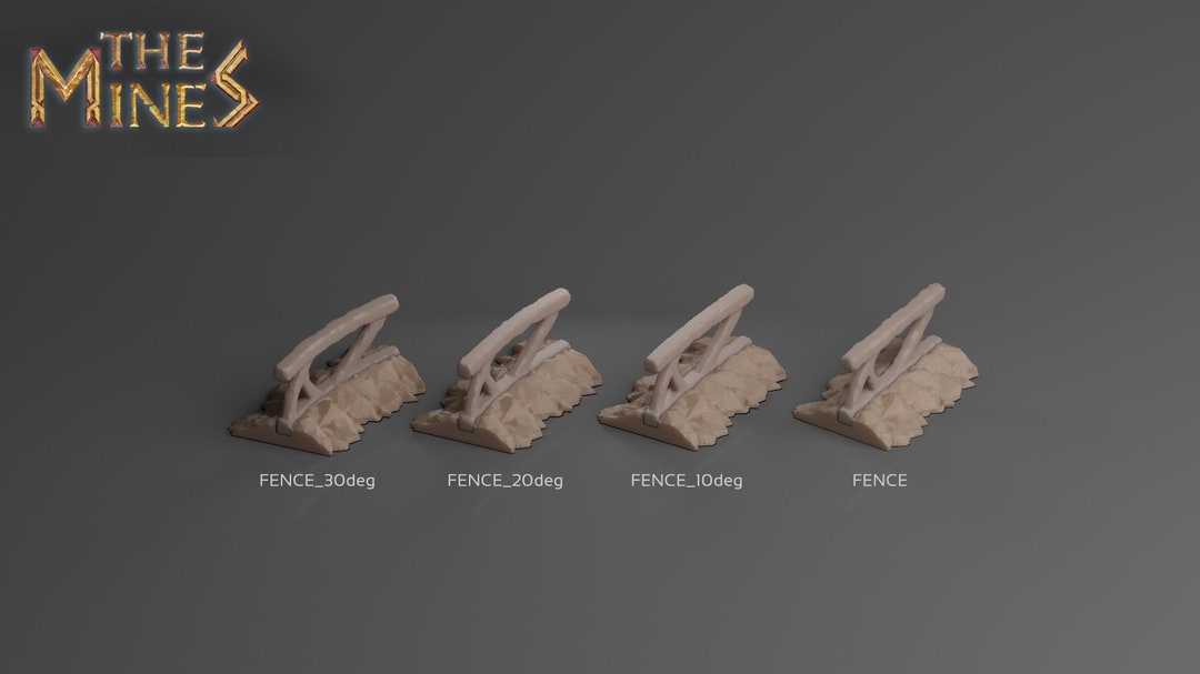 Elven Fence | D&D TTRPG Playable 3D Printed Building | the Mines - Etsy