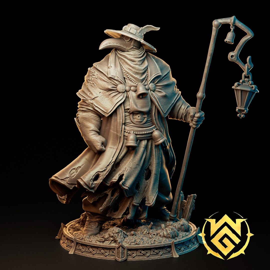 Iron Mask Cleric | TTRPG D&D Miniature | the Witchguild - Etsy