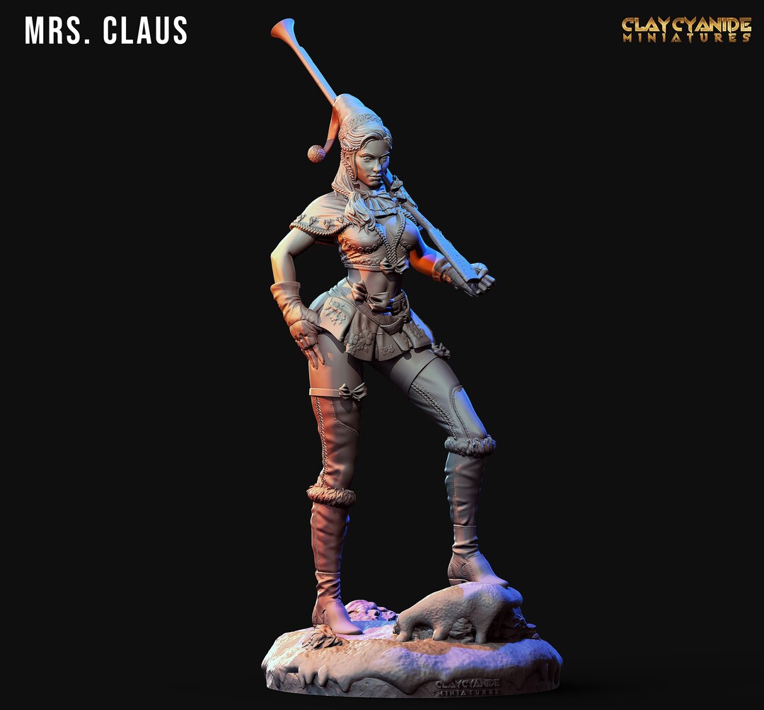 Mrs. Claus Resin Garage Kit Statue Figure Dark Christmas - Etsy