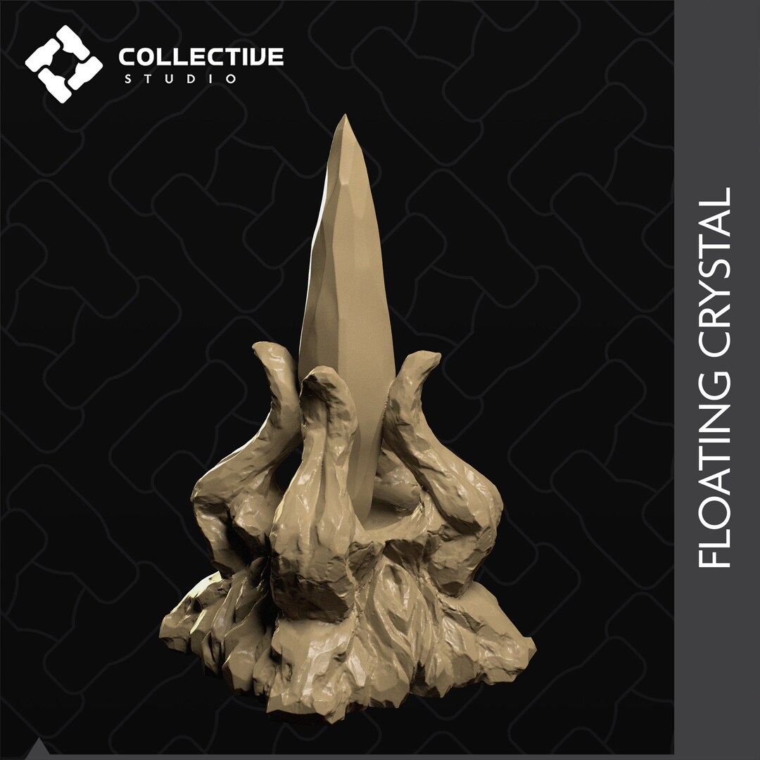 Floating Crystal | D&D Scatter Miniature | Collective Studio - Etsy